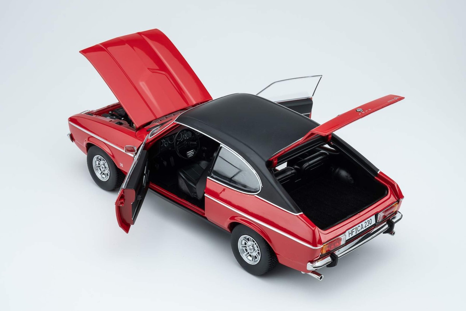 Modellauto Ford Capri II Ghia 3.0 (1974 - 1977) - spanisch red with ...