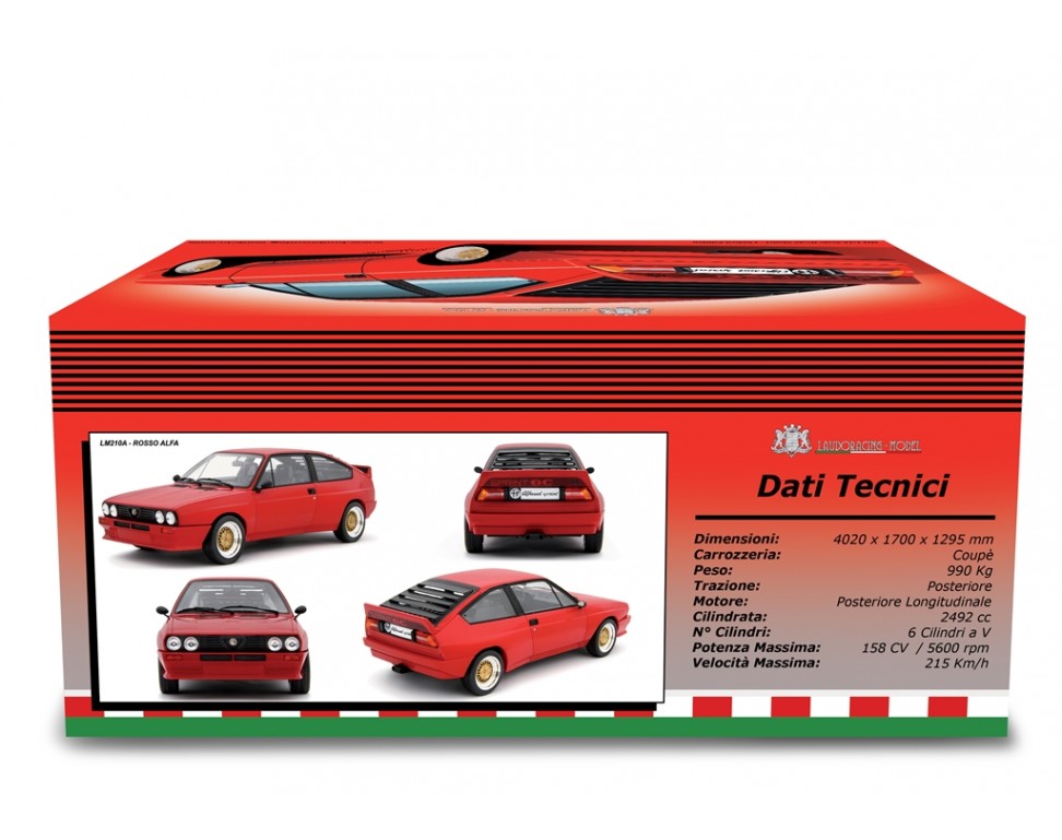 Voiture miniature Alfa Romeo Sprint 6C Prototipo Autodelta 1982 Rosso ...